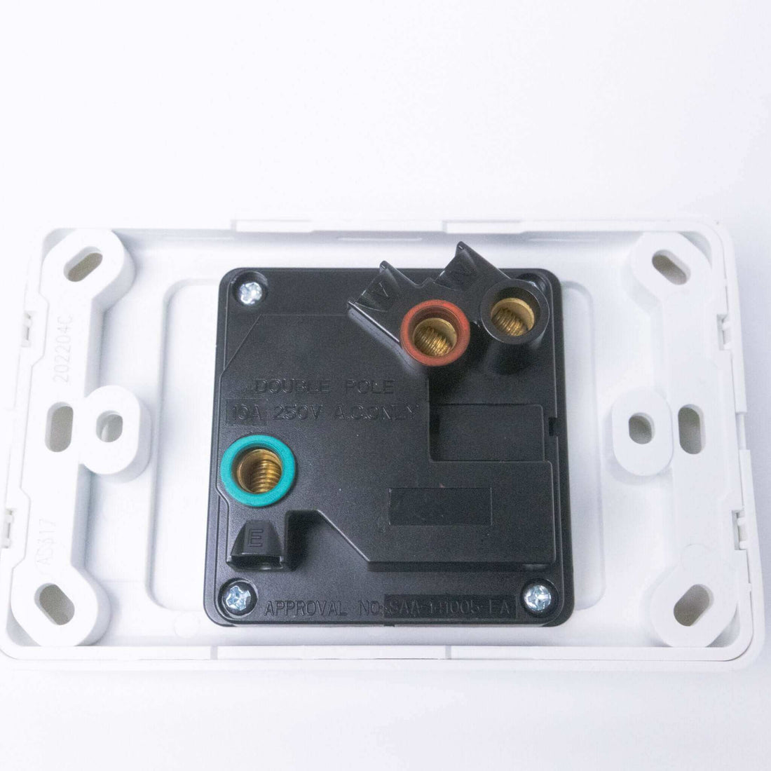 White Double Pole Power Point - 240V 10A Single Plug - RV Essentials ...